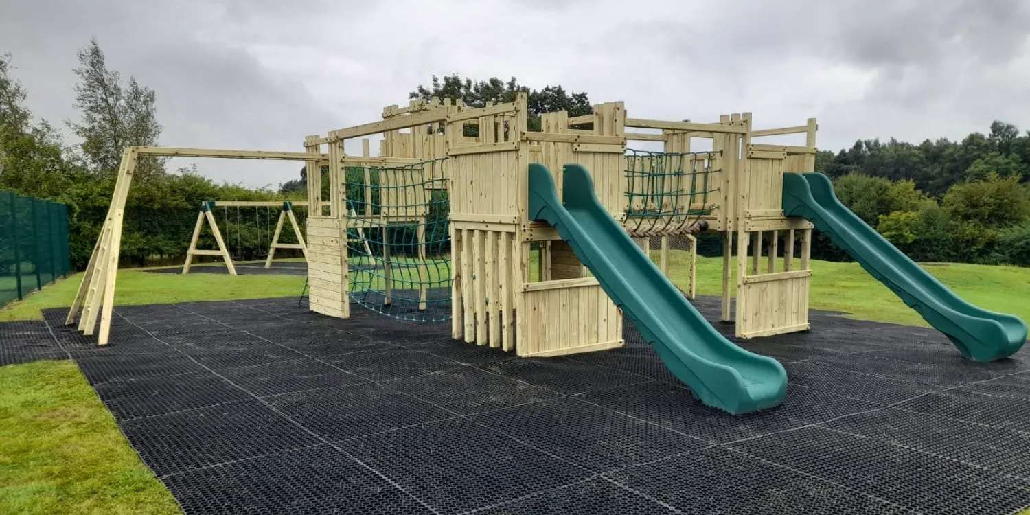 Outdoor timber playground equipment for schools | Home Front
