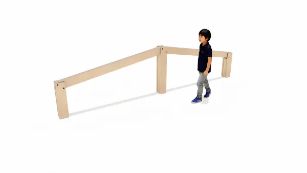 Zig Zag Balance Beam Play Trail | Commercial Trim Trails