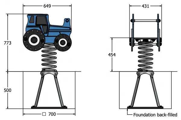 Tractor Springer | Playground Favourites | Home Front Outdoor Play