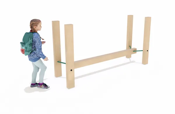 Wobble Beam Timber Play Trail | Commercial Trim Trails