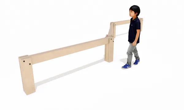 Zig Zag Balance Beam Play Trail | Commercial Trim Trails
